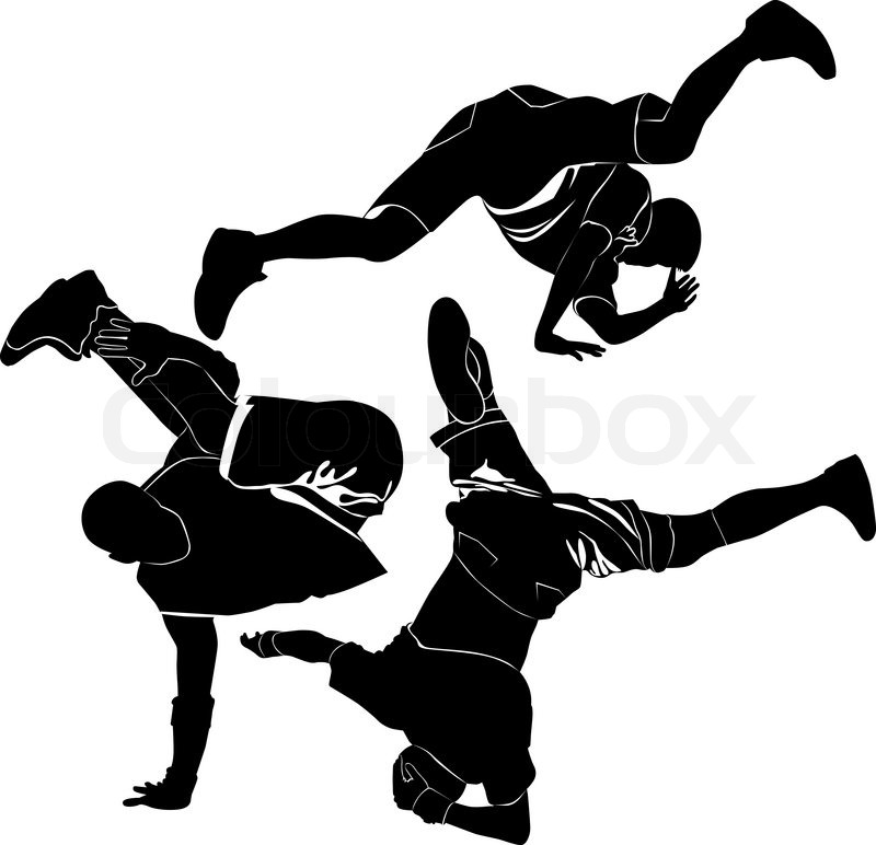 Breakdance silhouette break dance | Stock vector | Colourbox