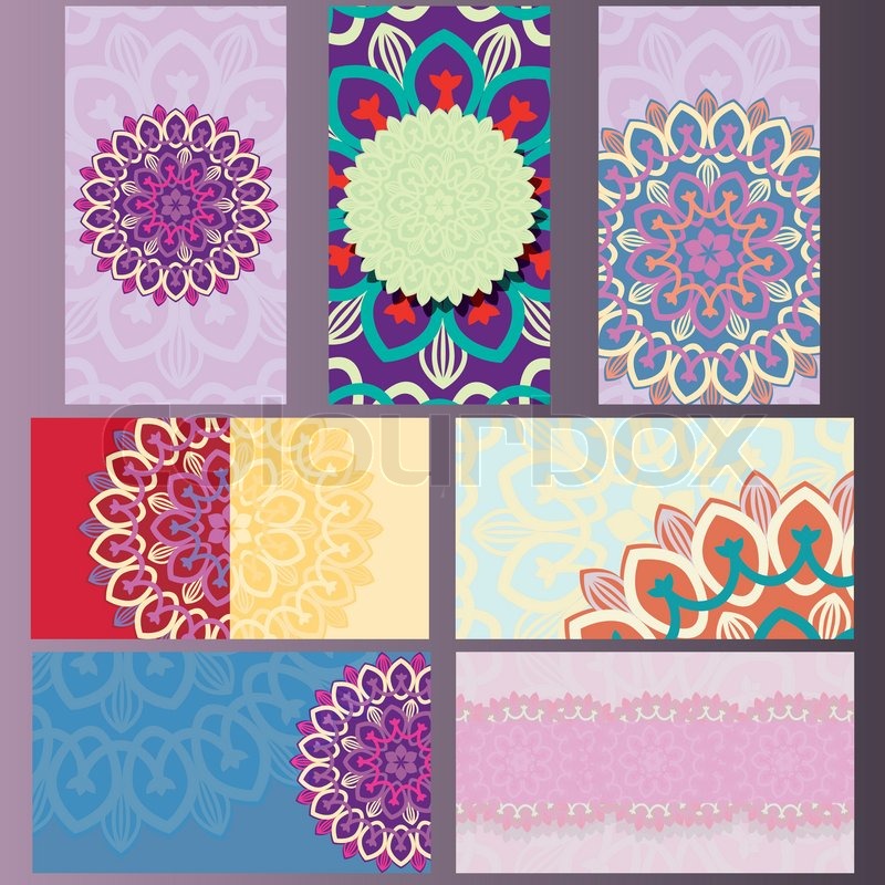 Decorative card with ornamental ... | Stock vector | Colourbox