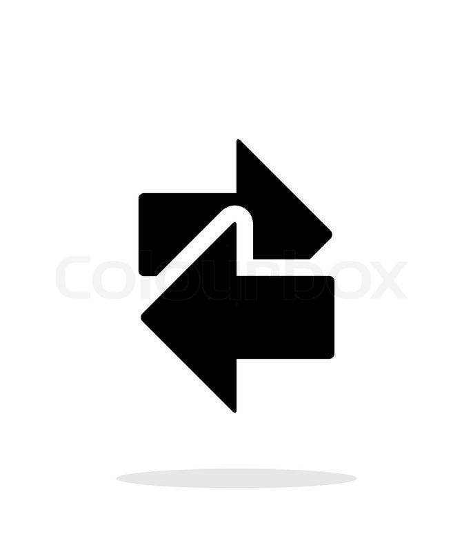 Interchange icon on white background. ... | Stock Vector | Colourbox