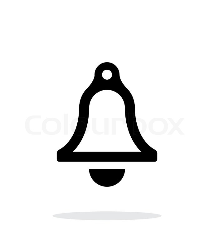 Bell simple icon on white background. ... | Stock vector | Colourbox