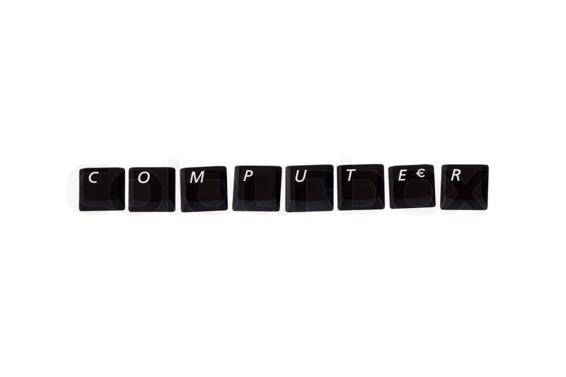 The Word Computer written with single ... | Stock image | Colourbox