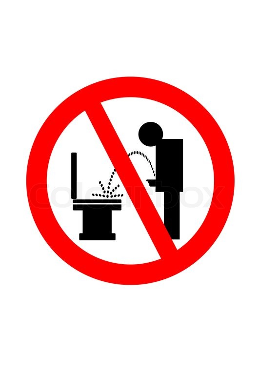 Do Not Piss On The Seat | Stock image | Colourbox