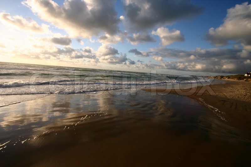 Summer in denmark:beach of loekken, ... | Stock image | Colourbox
