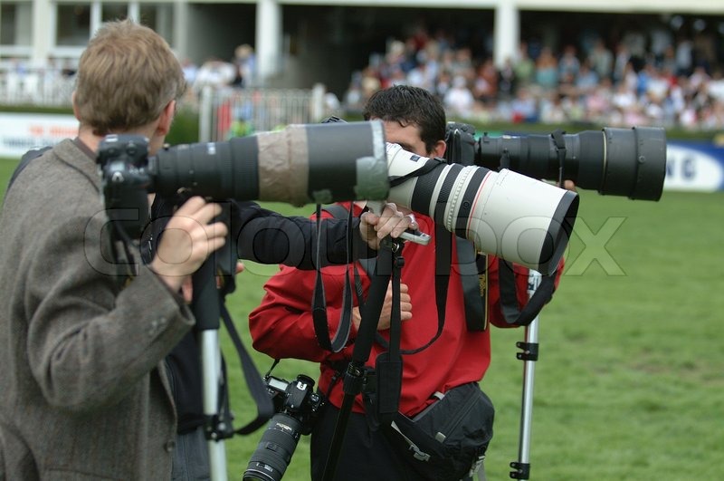 Journalist, media, camera | Stock Photo | Colourbox