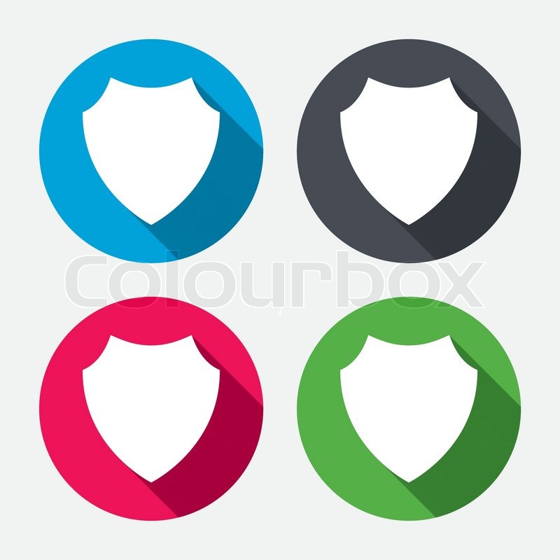 Shield sign icon. Protection symbol. ... | Stock vector | Colourbox