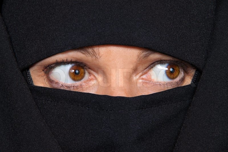 Example picture Islam. Muslim burqa is ... | Stock image | Colourbox