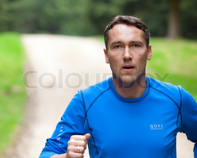 Man are running | Stock image | Colourbox