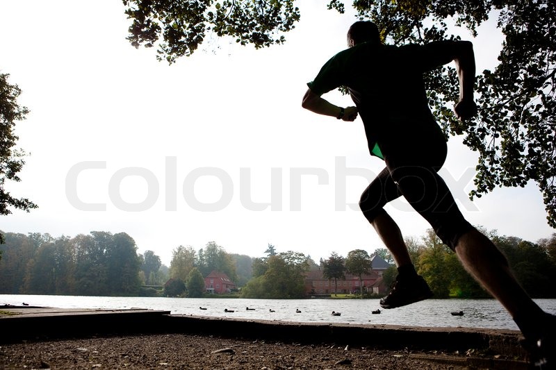 Man running | Stock image | Colourbox