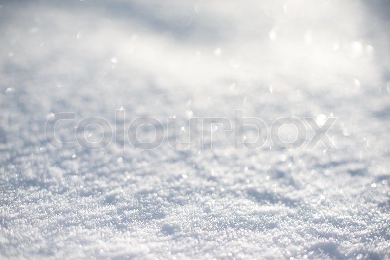 Snow surface close-up of snow and ... | Stock image | Colourbox