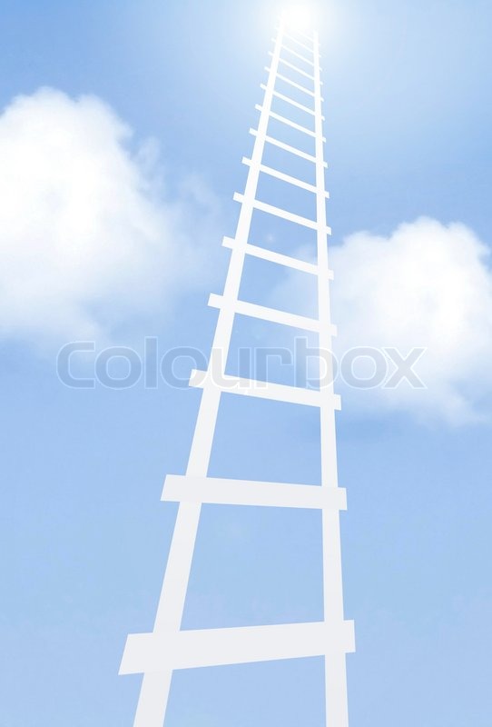 Moving up the ladder | Stock image | Colourbox