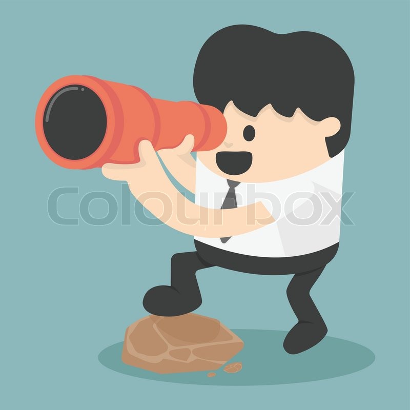 Businessman looking | Stock vector | Colourbox