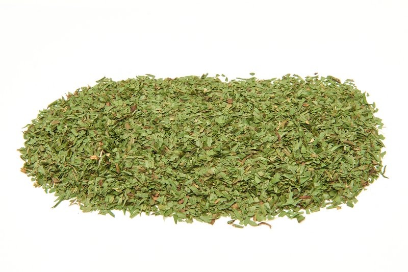 Closeup image of green dried tarragon ... | Stock image | Colourbox