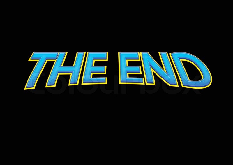 The end film title | Stock vector | Colourbox