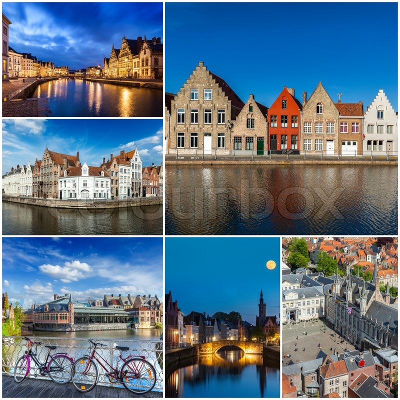 Mosaic collage storyboard of Belgium ... | Stock image | Colourbox