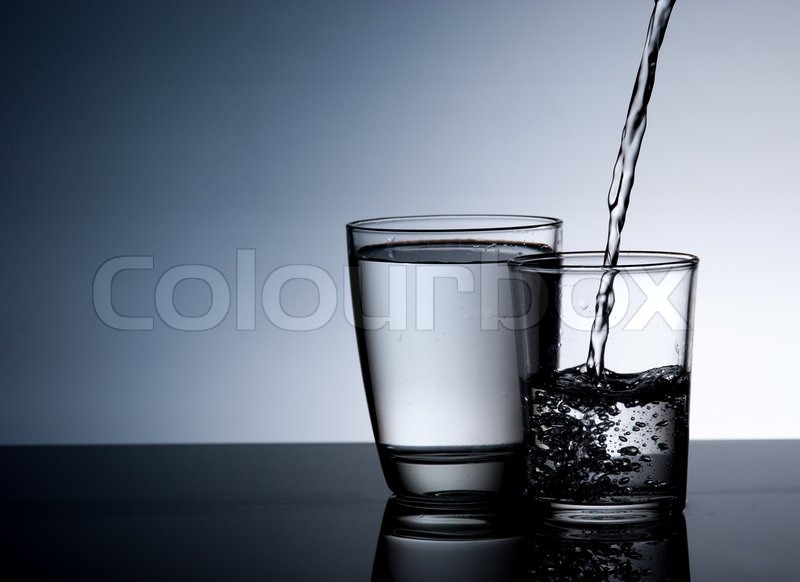 Water on a glass | Stock image | Colourbox