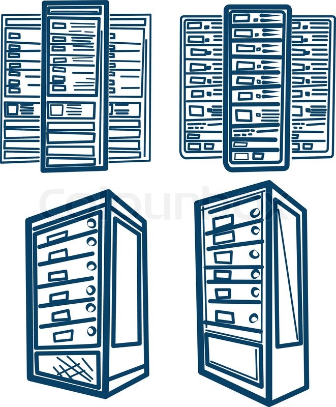 Server Rack Vector