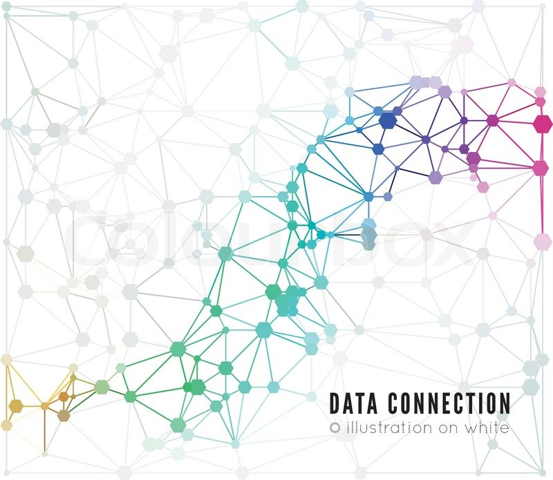 Abstract Network Connection Vector Stock Vector Colourbox