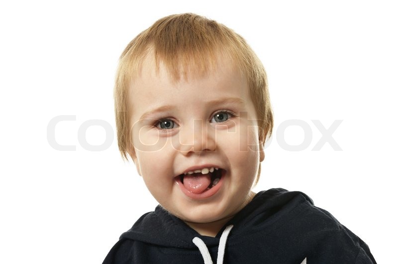 Portrait of cute happy little boy ... | Stock image | Colourbox