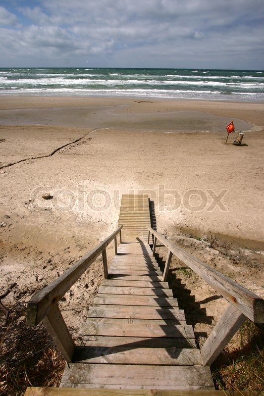 Summer in denmark: beach of loekken, | Stock image | Colourbox