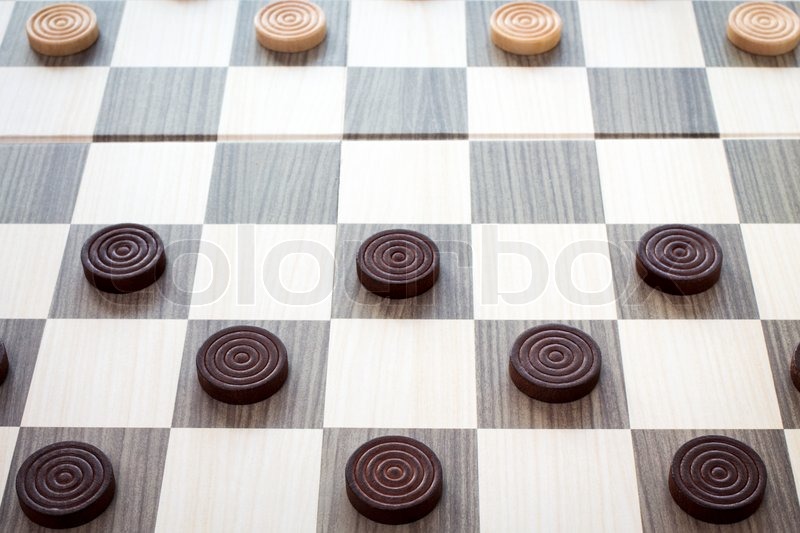 Detailed photo of the checkers board ... | Stock image | Colourbox