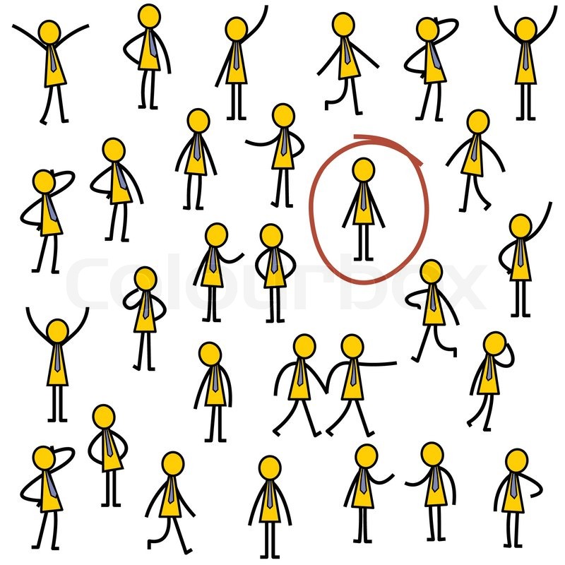 Businessman Being Selected Or Stock Vector Colourbox businessman-being-selected-or-stock-vector-colourbox