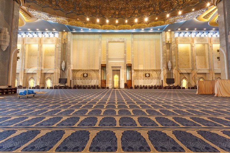 Main prayer hall inside of the Grand ... | Stock image | Colourbox