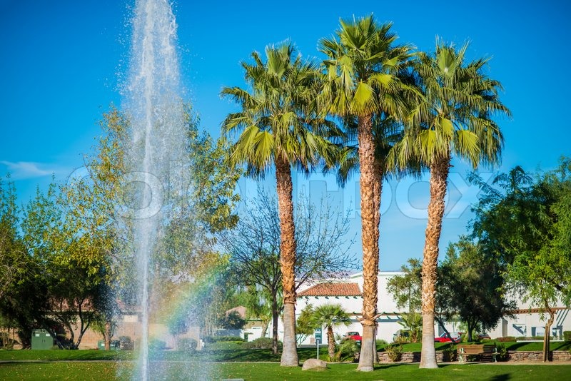 La Quinta City Park Fountain. ... | Stock image | Colourbox