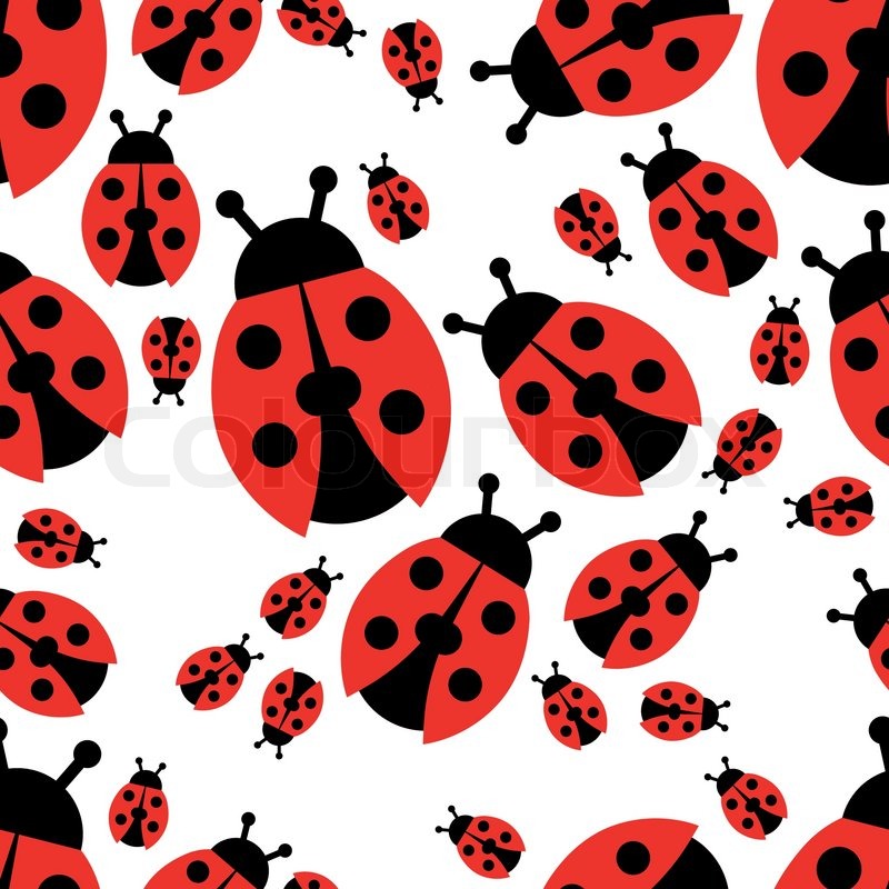 Ladybird seamless pattern | Stock vector | Colourbox