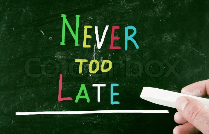 Never too late | Stock image | Colourbox