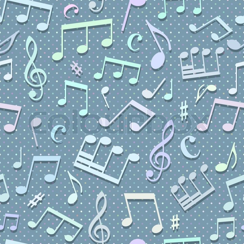 Music background. Seamless pattern can ... | Stock vector | Colourbox