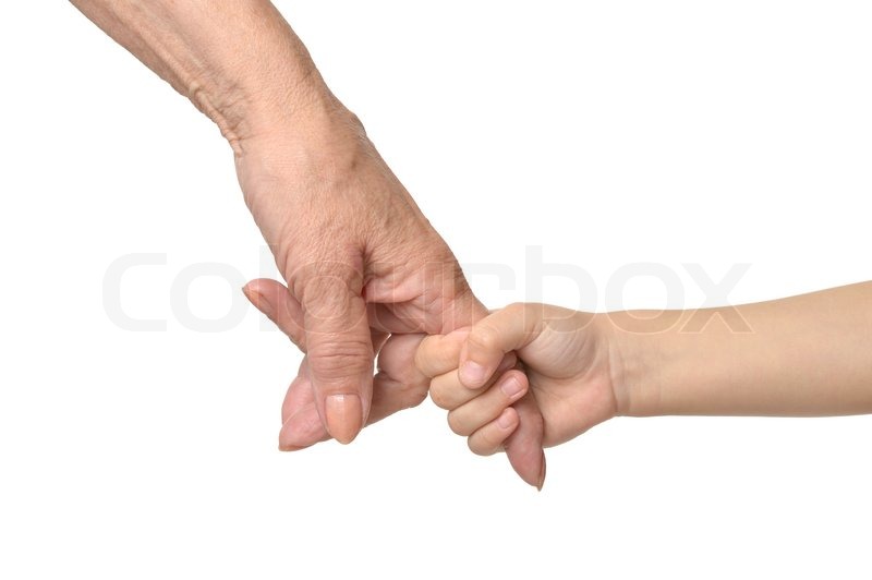 Hands held together | Stock image | Colourbox