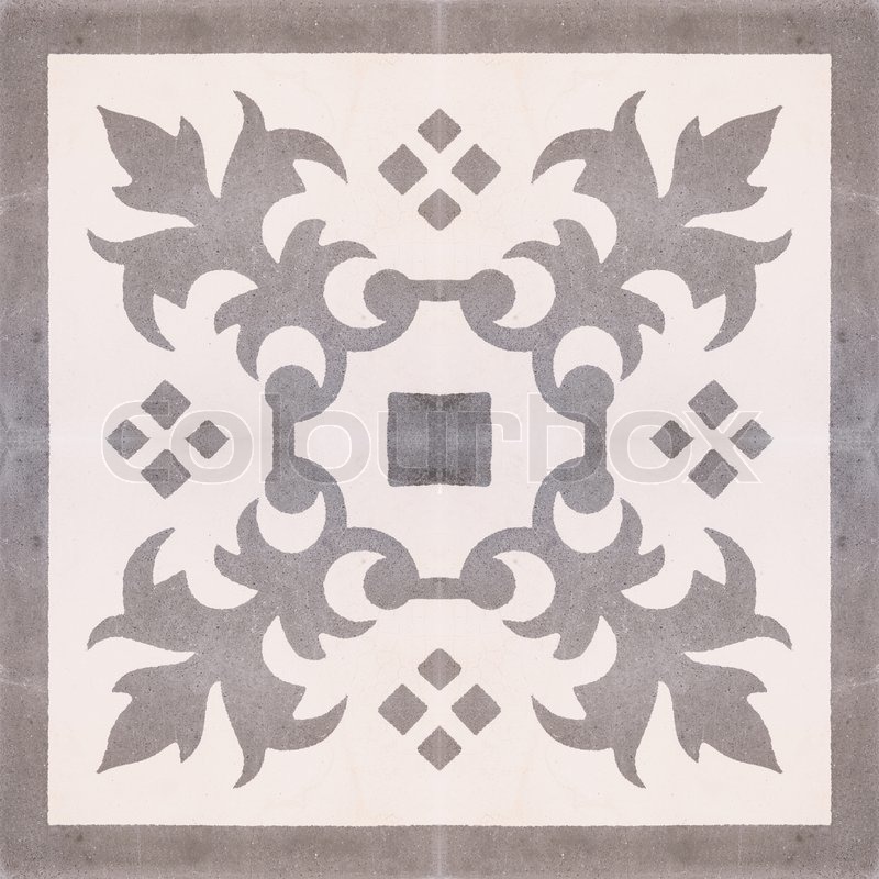Vintage style floor tile pattern ... | Stock image | Colourbox