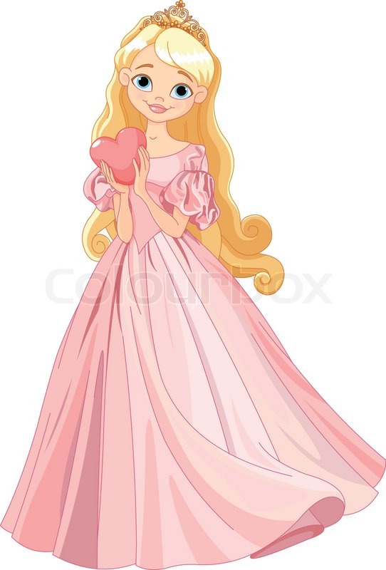 Illustration Of Beautiful Princess Stock Vector Colourbox