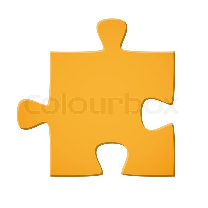 Yellow Puzzle Piece Clip Art
