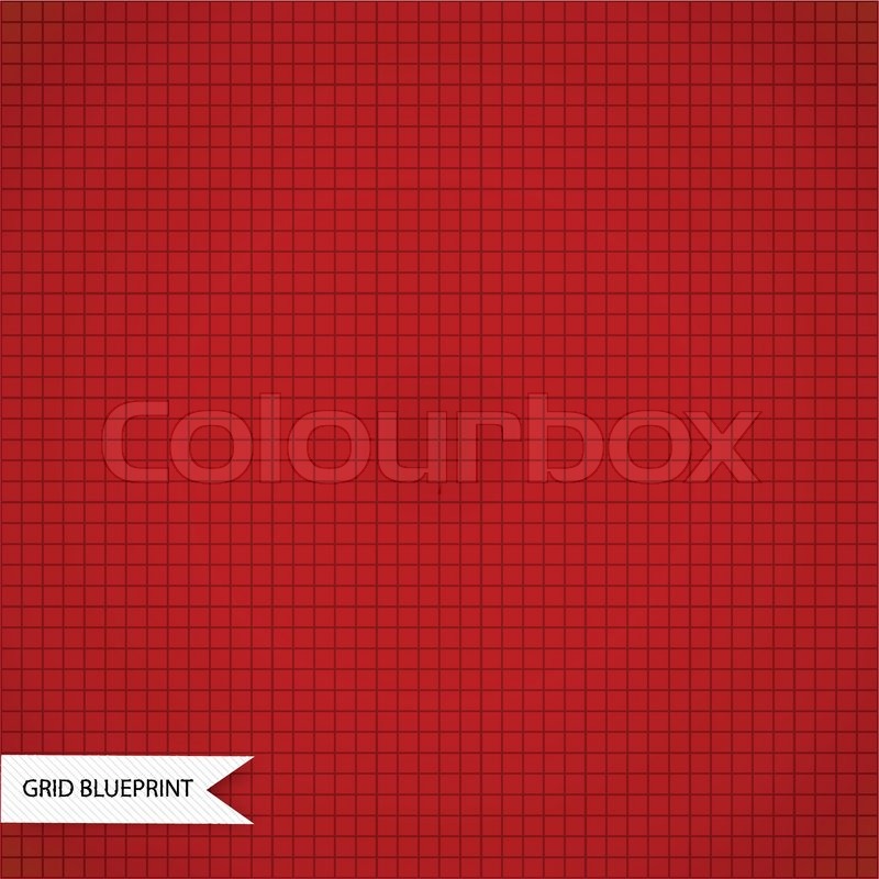 Geometry square red Blueprint abstract ... | Stock vector | Colourbox