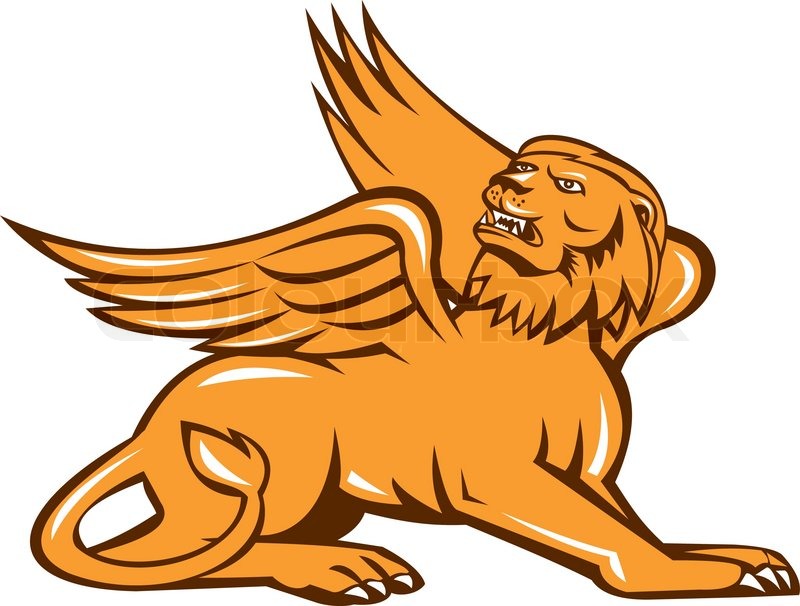 Illustration of a griffin, griffon, or ... | Stock vector | Colourbox