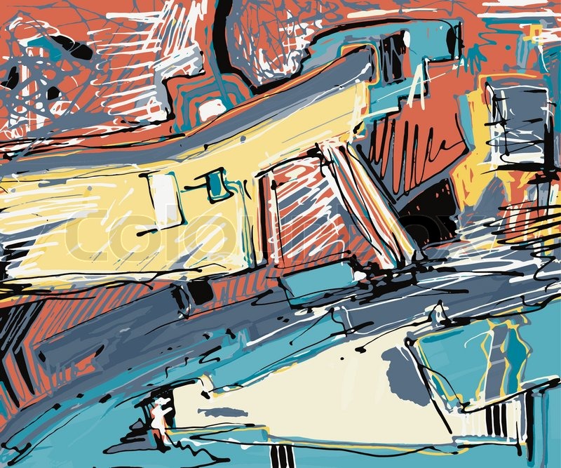 Original illustration of abstract art ... | Stock vector | Colourbox