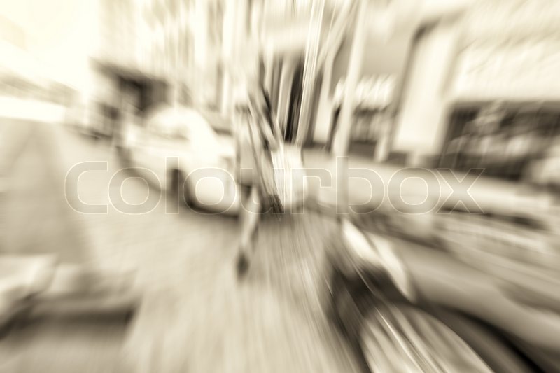 Blurred fast moving picture of ... | Stock image | Colourbox