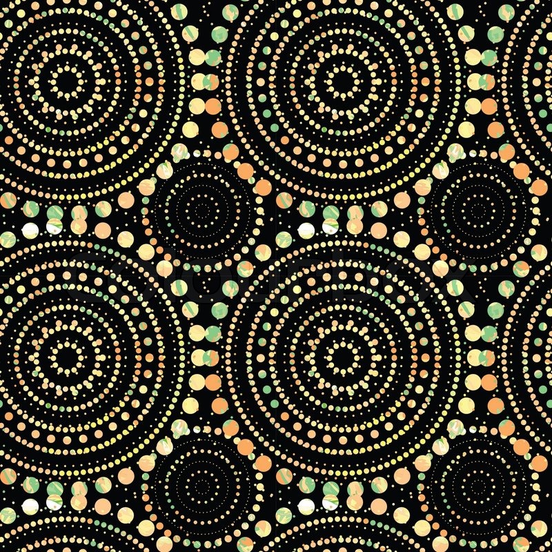 Abstract seamless background made of rings, vector illustration | Stock ...