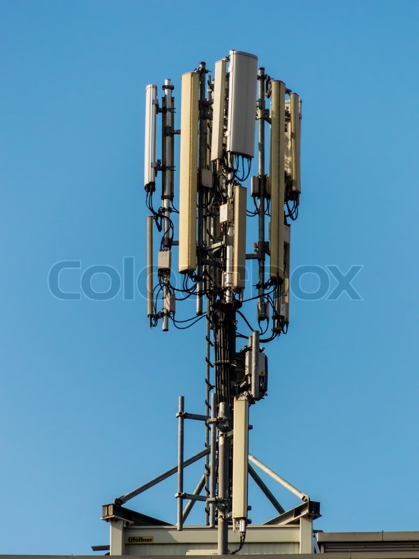 The mobile stations of a telecom ... | Stock image | Colourbox
