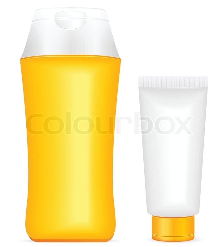 Lotion tube on a white background. ... | Stock vector | Colourbox