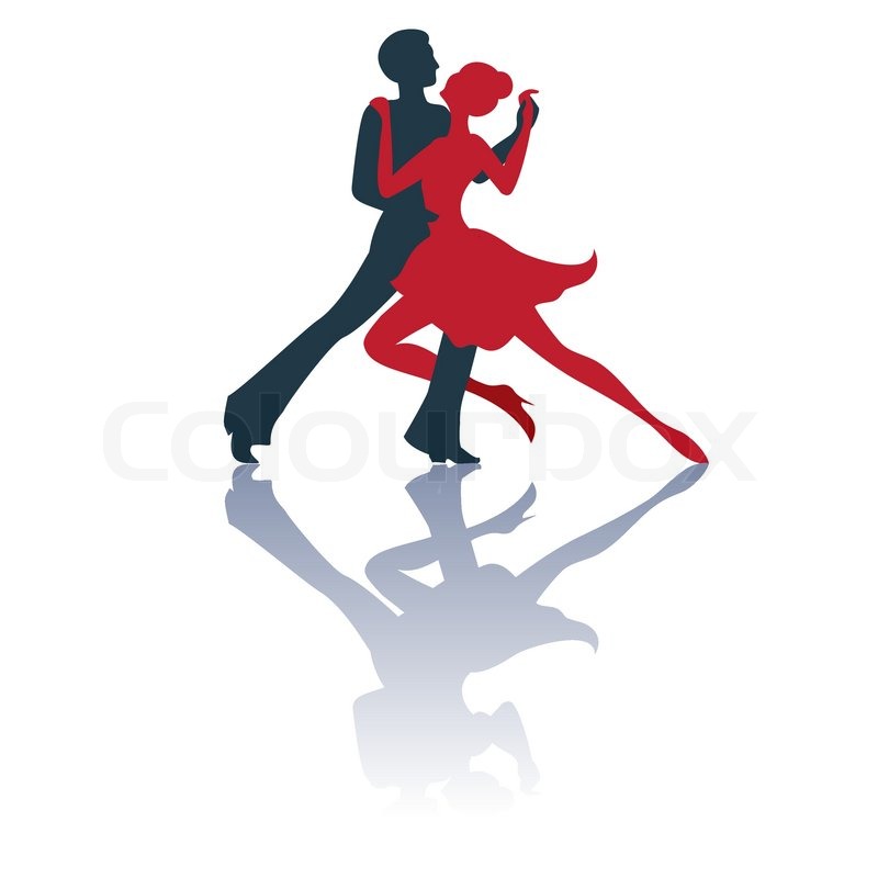 Illustration of tango dancers pair ... | Stock vector | Colourbox
