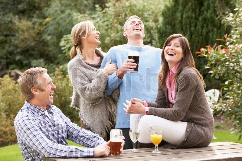 Group Of Friends Outdoors Enjoying ... | Stock image | Colourbox
