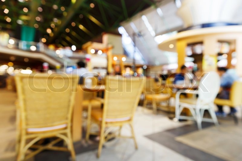 Blurred restaurant background by out of ... | Stock image | Colourbox