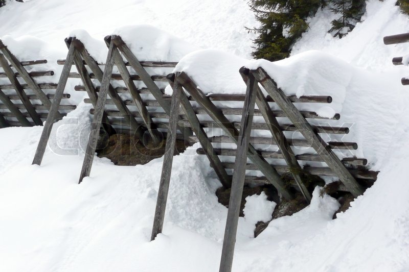 Avalanche control to protect against ... | Stock image | Colourbox