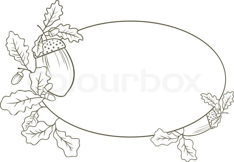 Oak Leaf Border Clip Art