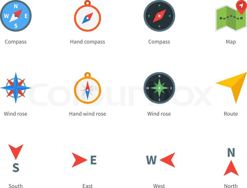 Pictogram collection of navigation and ... | Stock vector | Colourbox