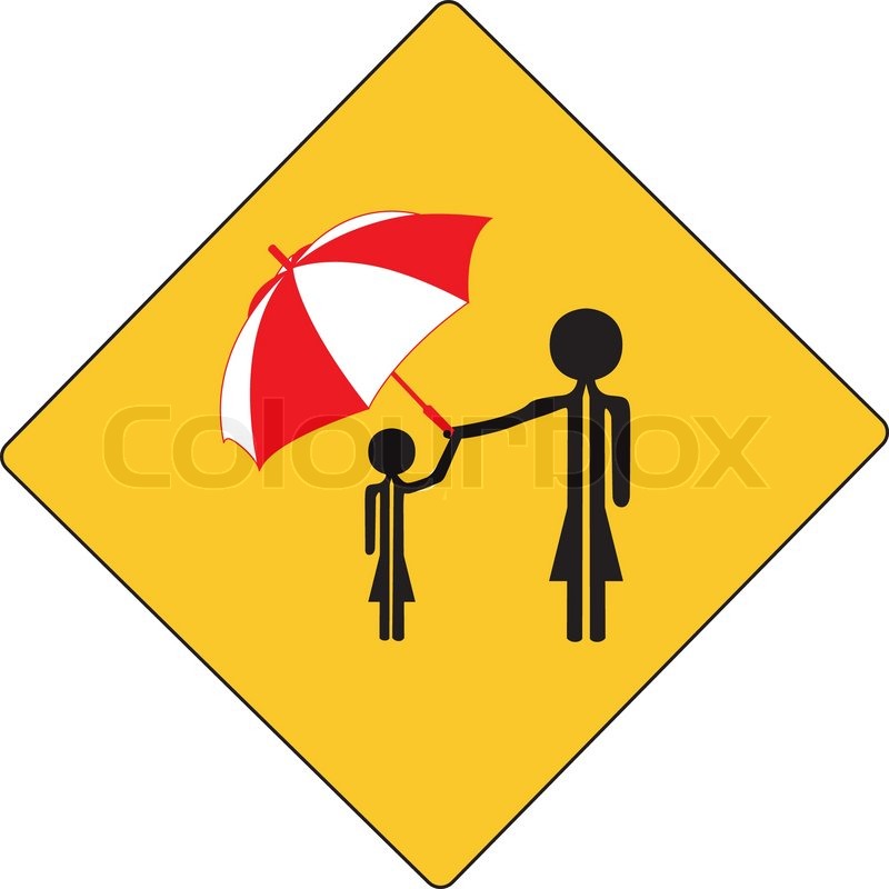 Parent and child sign | Stock vector | Colourbox