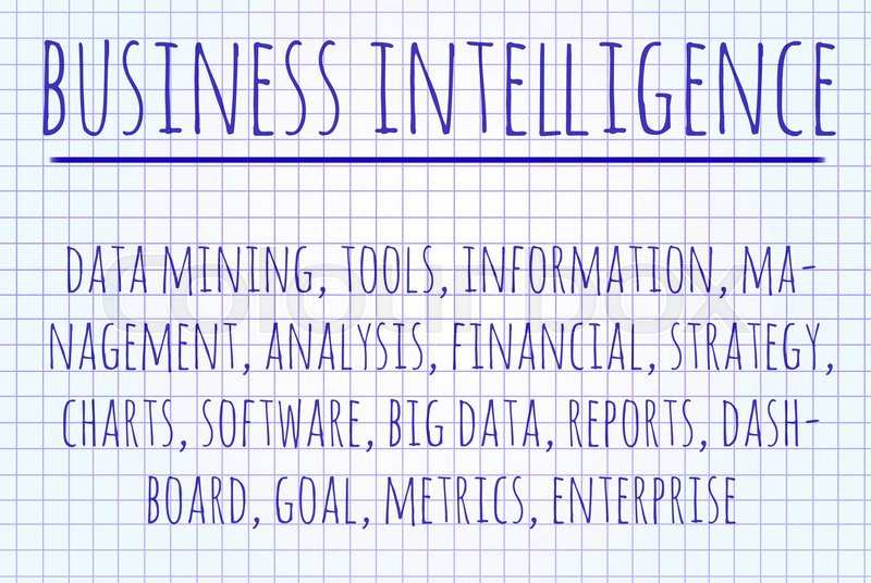 Business intelligence word cloud ... | Stock image | Colourbox