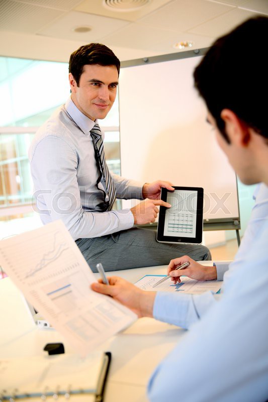 Consultant doing business conference | Stock image | Colourbox